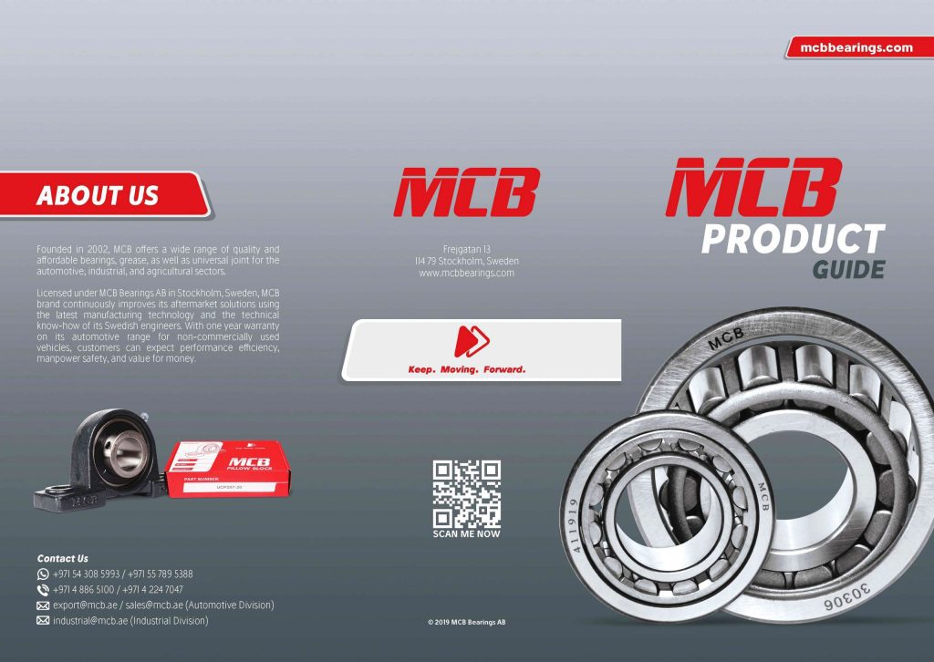 Download the NEW MCB Product Guide - MCB Bearings